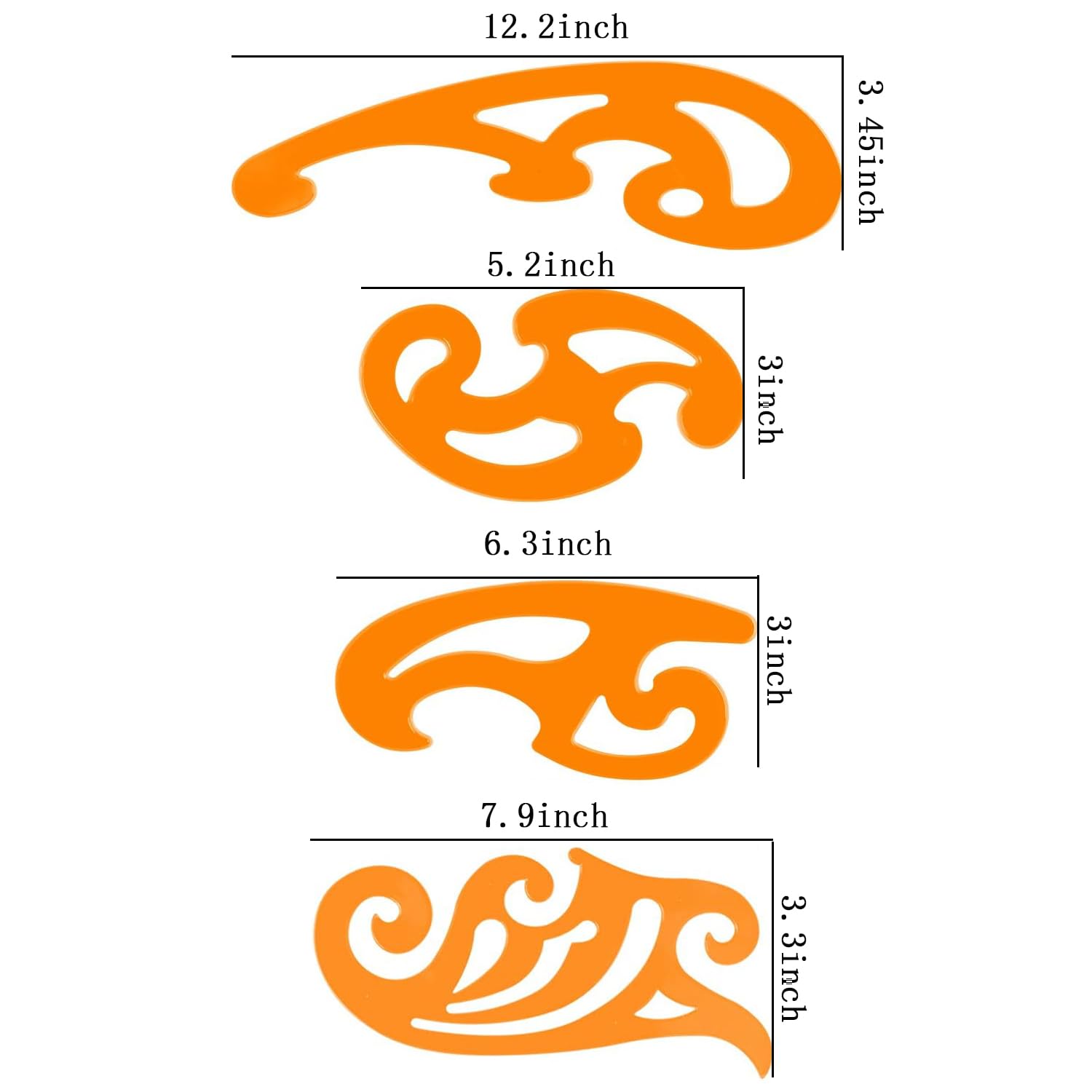 Snapklik.com : French Curve, Circle Template, Ellipse Template ...