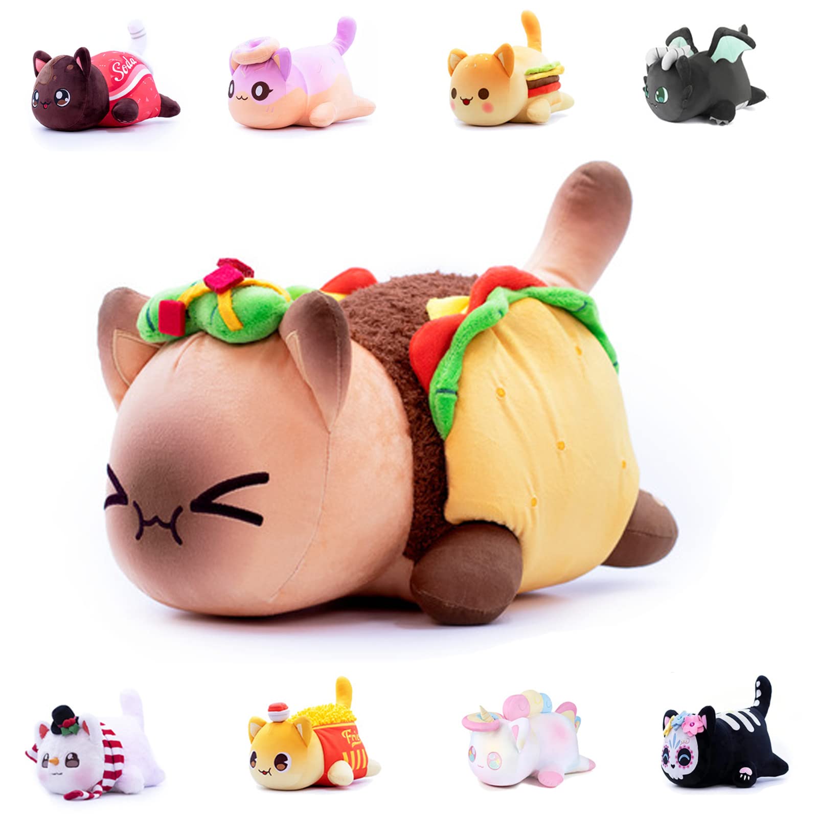 Buy Meows Cat Plush Toy Soft Meemeow Stuffed Donut Cat Plushes Kawaii ...