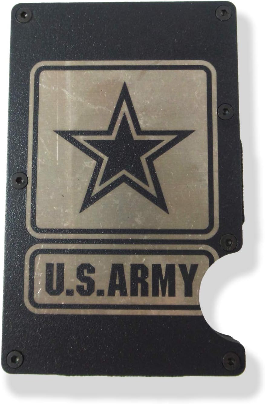 Amazon.com: Morale Tags Army Engraved Metal RFID Blocking Tactical ...