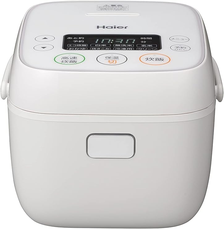Amazon | ハイアール(Haier) JJ-M32B 3合炊きマイコンジャー炊飯器 ひとり暮らし 極厚まる釜 予約炊飯タイマー 洗える ...