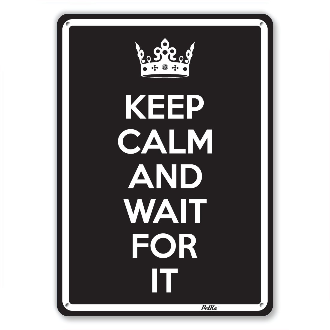 Keep Calm Crown Symbol White