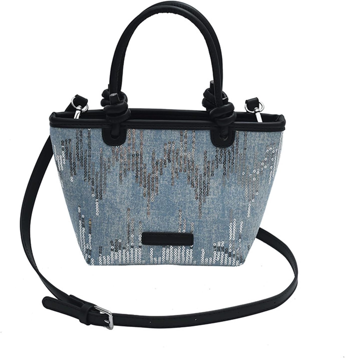 Amazon.com: Tarvione Denim Sequin Purse Sparkly Sequin Purse Mini ...