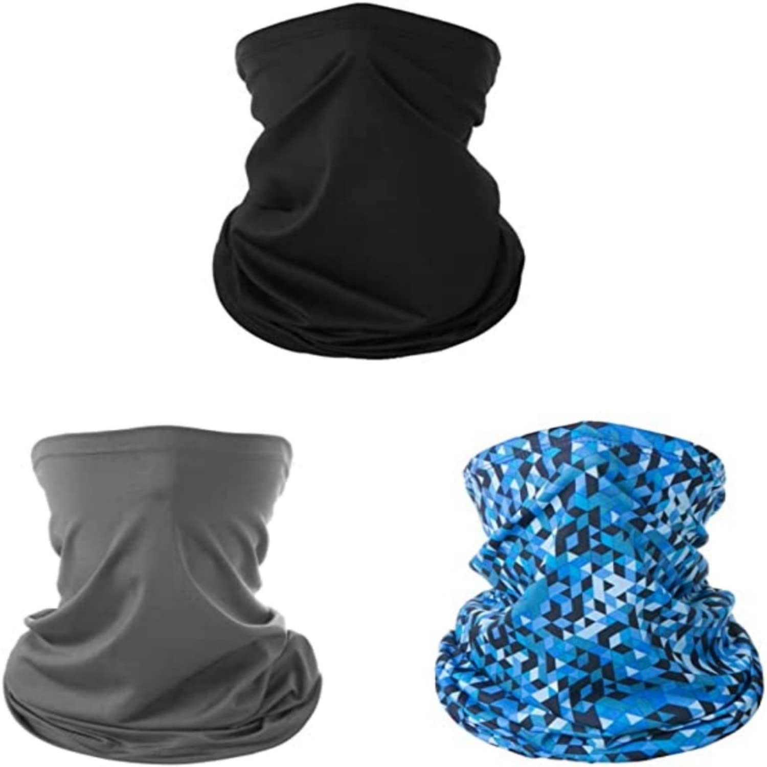 DMG TECH 3pcs Sun UV Protection Face Bandana Kit, Breathable Neck ...