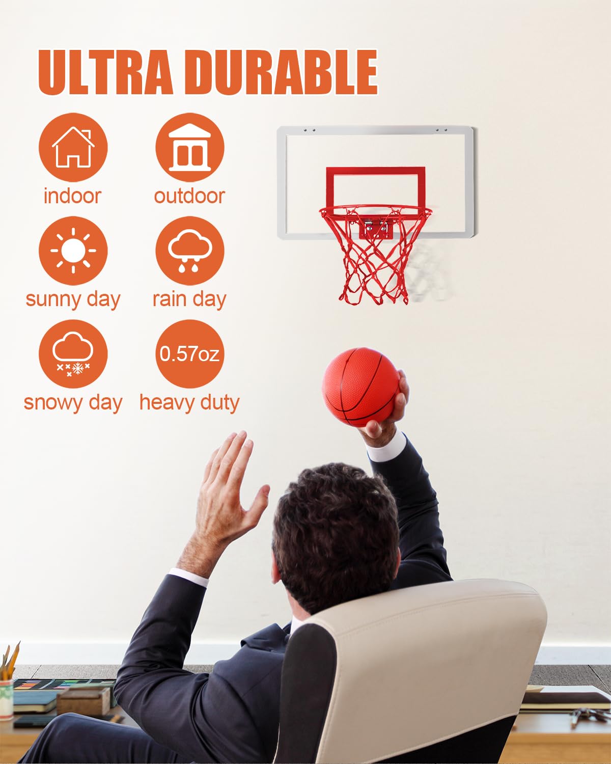Snapklik.com : XXXYYY Mini Basketball Net Replacement 8 Loop 2 Pack