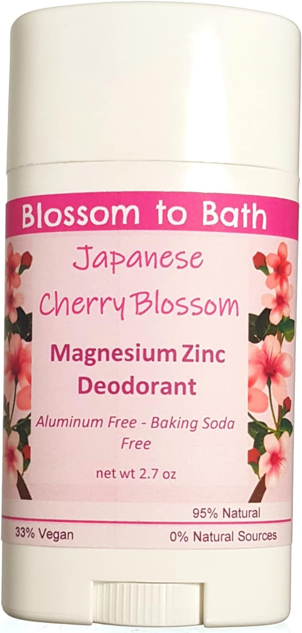 Amazon.com: Japanese Cherry Blossom Magnesium Zinc Deodorant (2.7 ounce ...