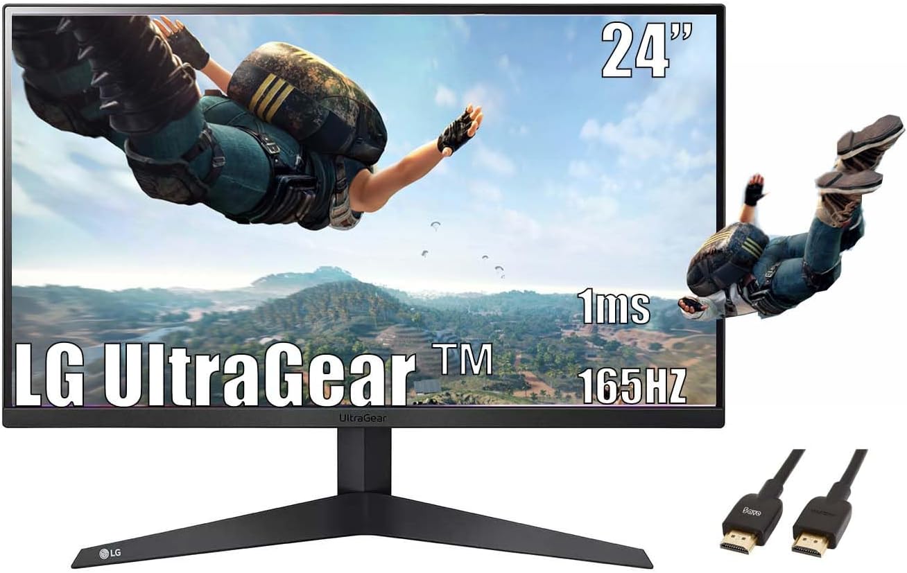 Amazon.com: LG 24 inch Ultragear FHD(1920 x 1080) 1ms 165Hz Gaming ...
