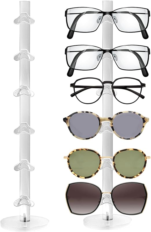 Amazon.com: CADUFUELLY Sunglasses Display Stand Glasses Acrylic Rack ...