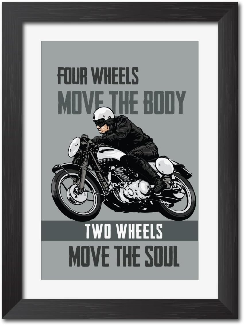 TenorArts Motorcycle Riding Poster Inspirational Bikers Bullet Rider ...
