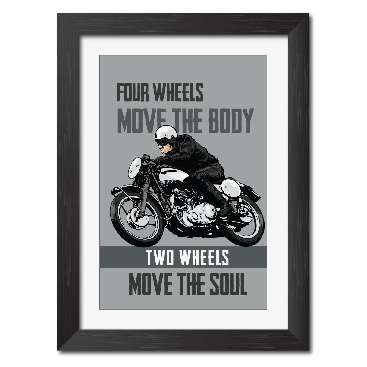 TenorArts Motorcycle Riding Poster Inspirational Bikers Bullet Rider ...