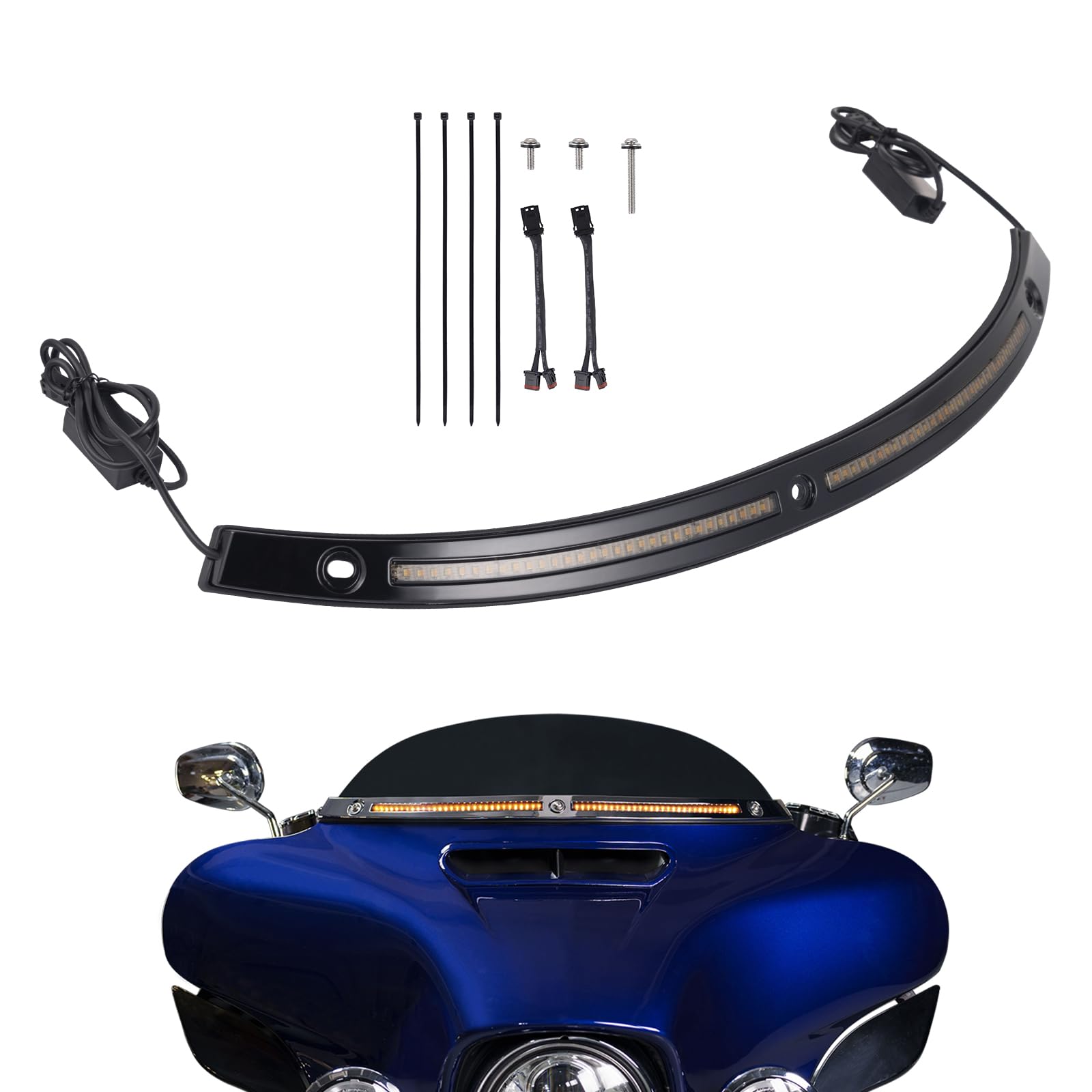 Harley Batwing Trim Lights Custom Dynamics Dual Function LED