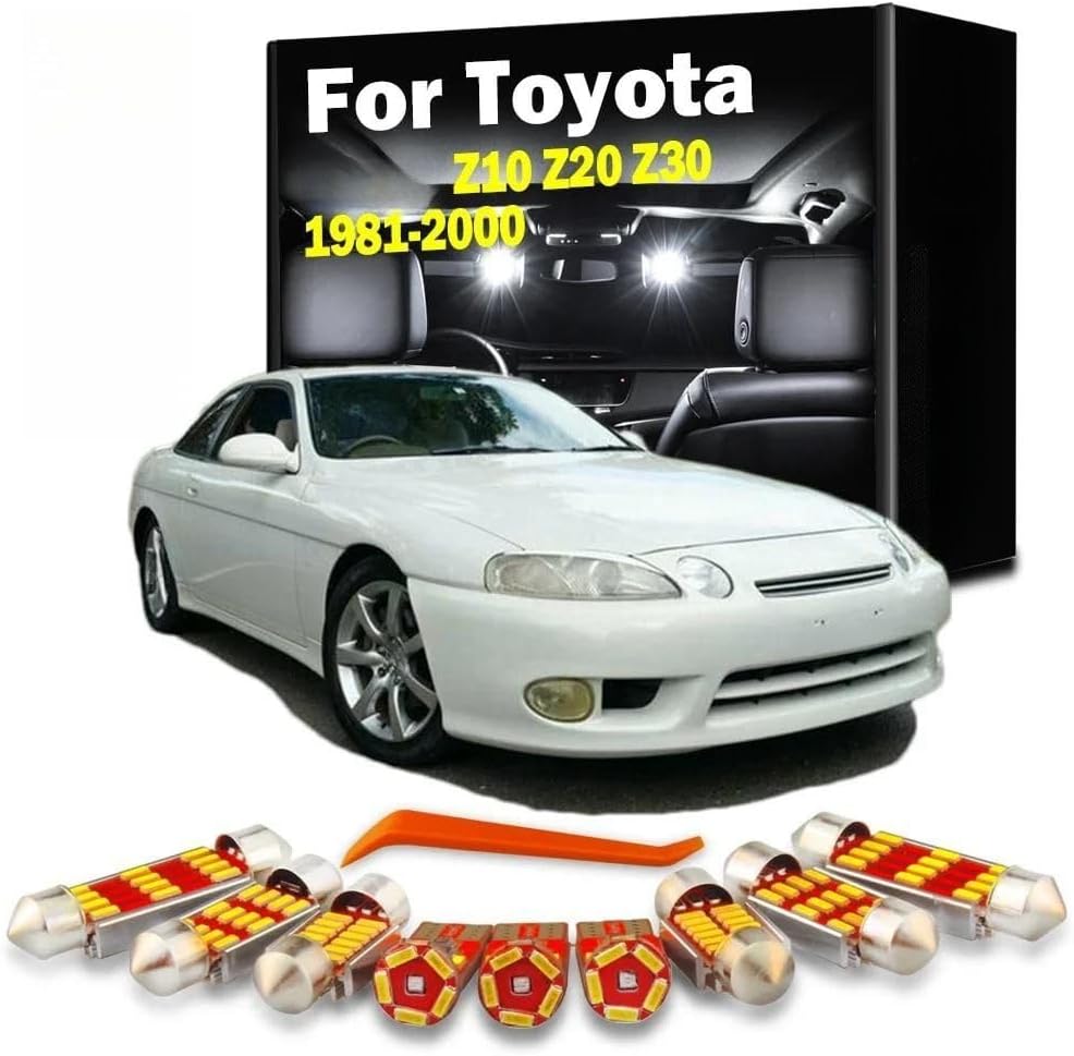 Amazon.co.jp: LED インテリア ライト キット、トヨタ Z10 Z20 Z30 1981-1993 1994 1995 1996 1997 1998 1999 2000 車用 ...