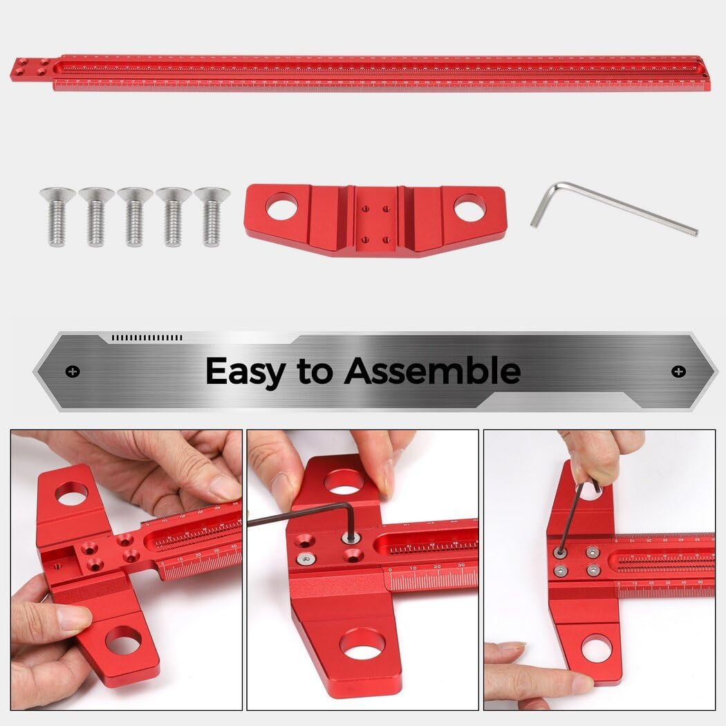 (color diferent) Homaisson 24 Inch T Square Woodworking Ruler ...