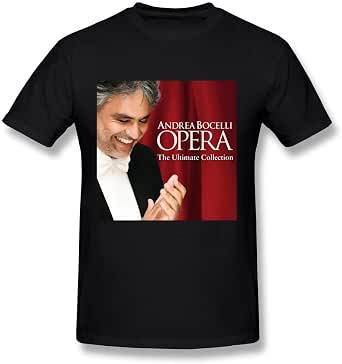 Amazon.com: WENYU Men's Andrea Bocelli T-Shirt M Black : Clothing ...