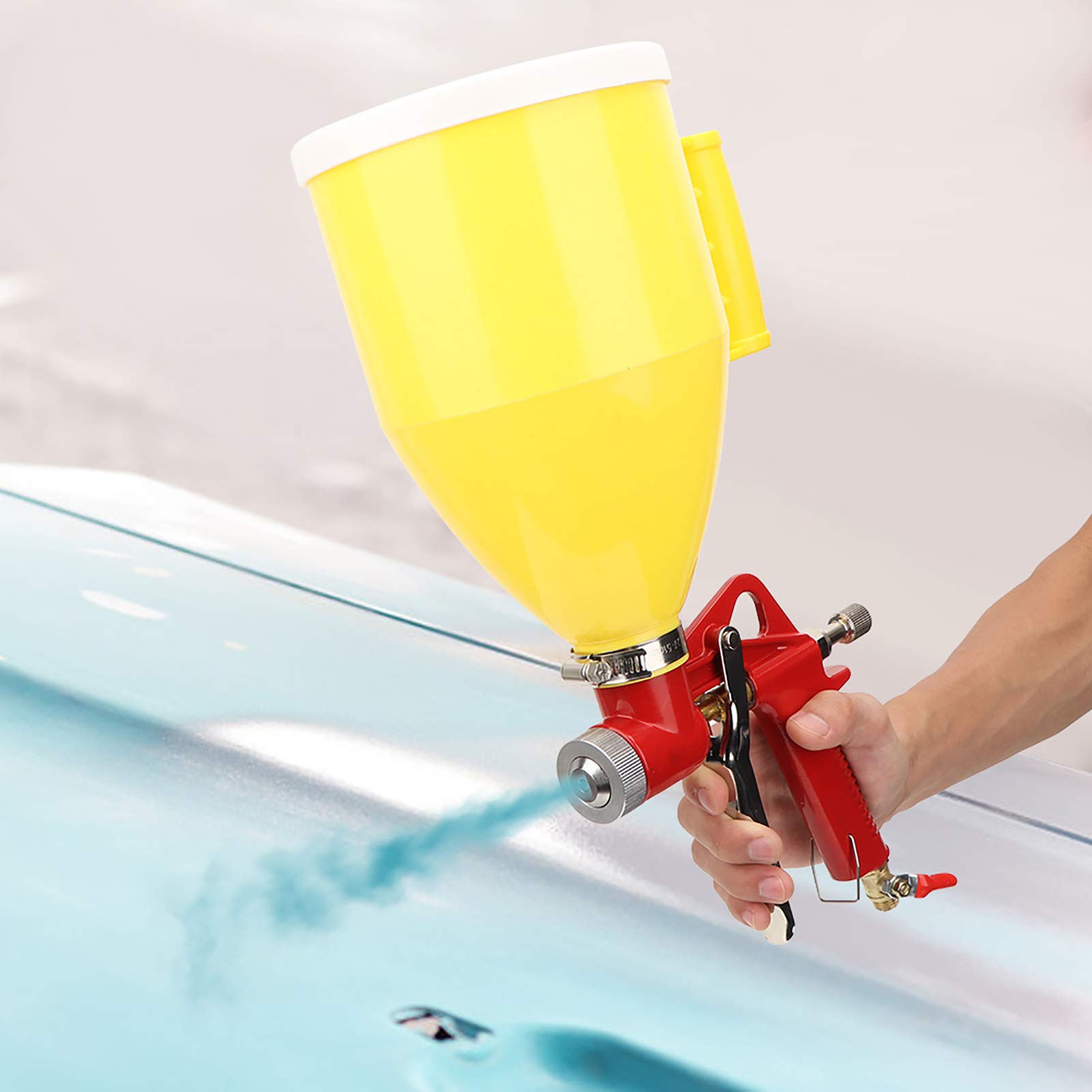 Amazon.com : Drywall Texture Sprayer Air Hopper Spray Gun Nozzle Paint ...