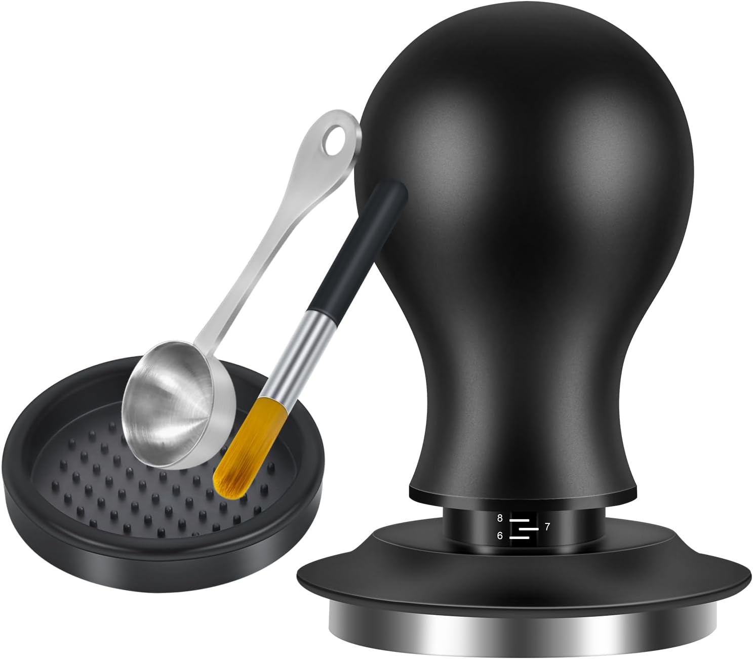 54mm Coffee Tamper, Coffee Hand Tamper Espresso Tampers Set with Spring ...