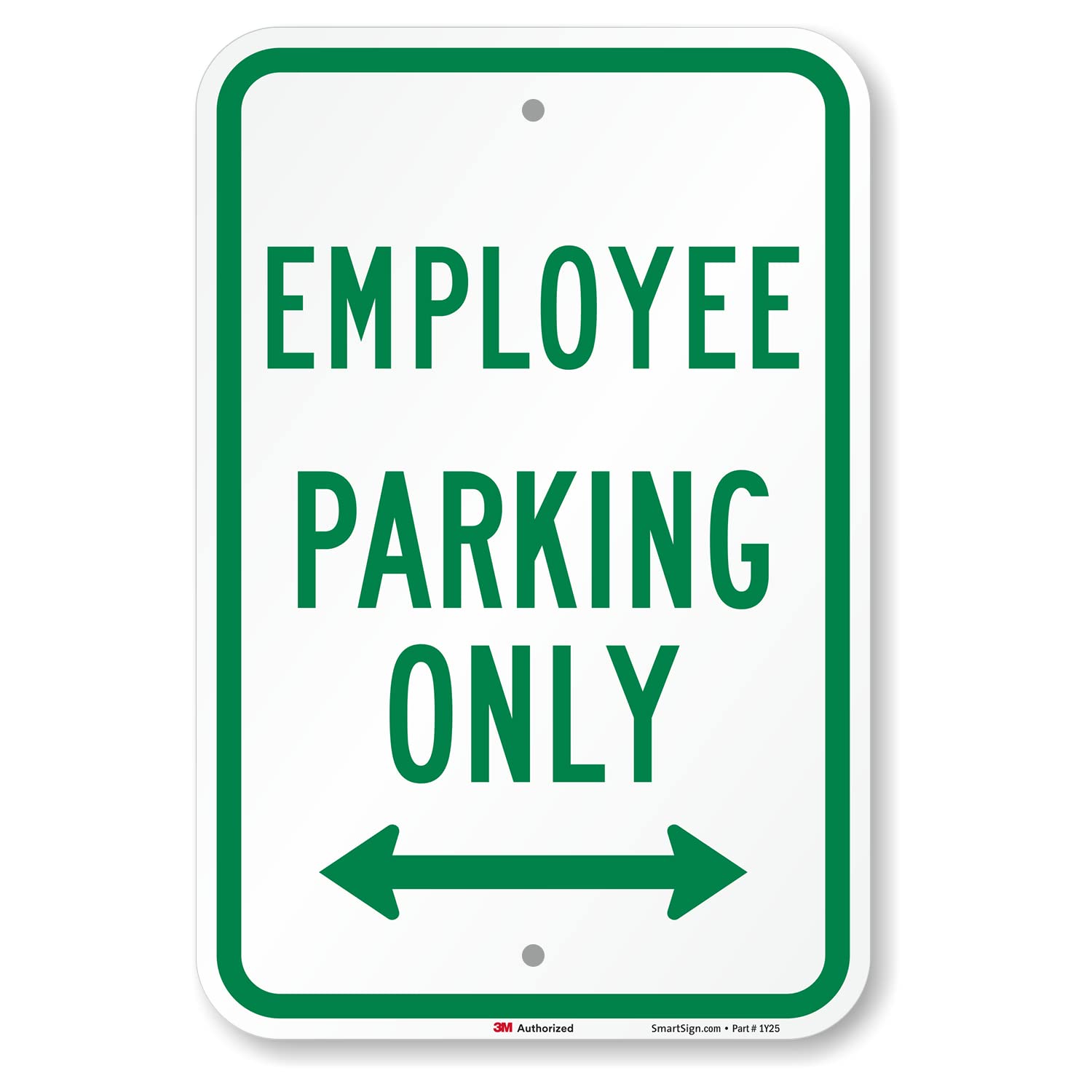 Amazon.com: "Employee Parking Only" Sign With Bidirectional Arrow By ...