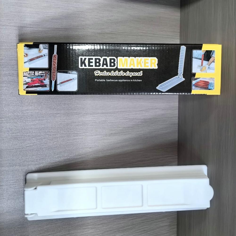 PEOUWNES Prensa blanca para hacer kebab, molde manual de Kabob ...