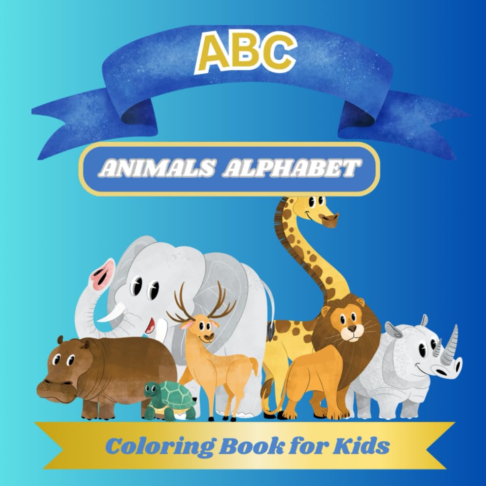 ABC Animals Alphabet Coloring Book for Kids: Perfect Fun Educational ...