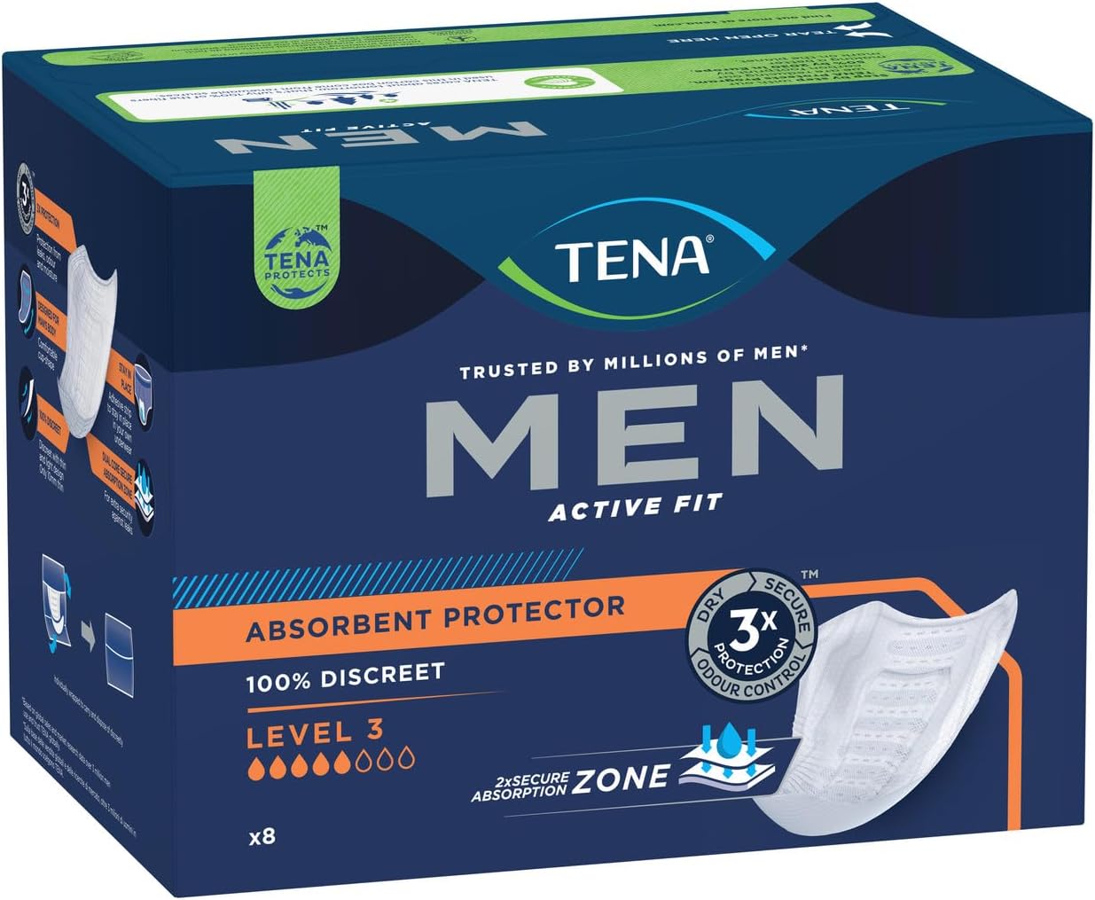 Tena Men Absorbent Protector Level 3 Pads - by Tena : Amazon.ca: Health ...