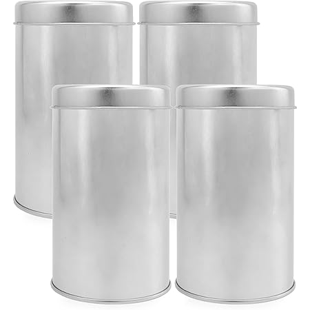 Amazon.com: Solstice Double Seal Tea Canisters (4-Pack, Large); Round ...