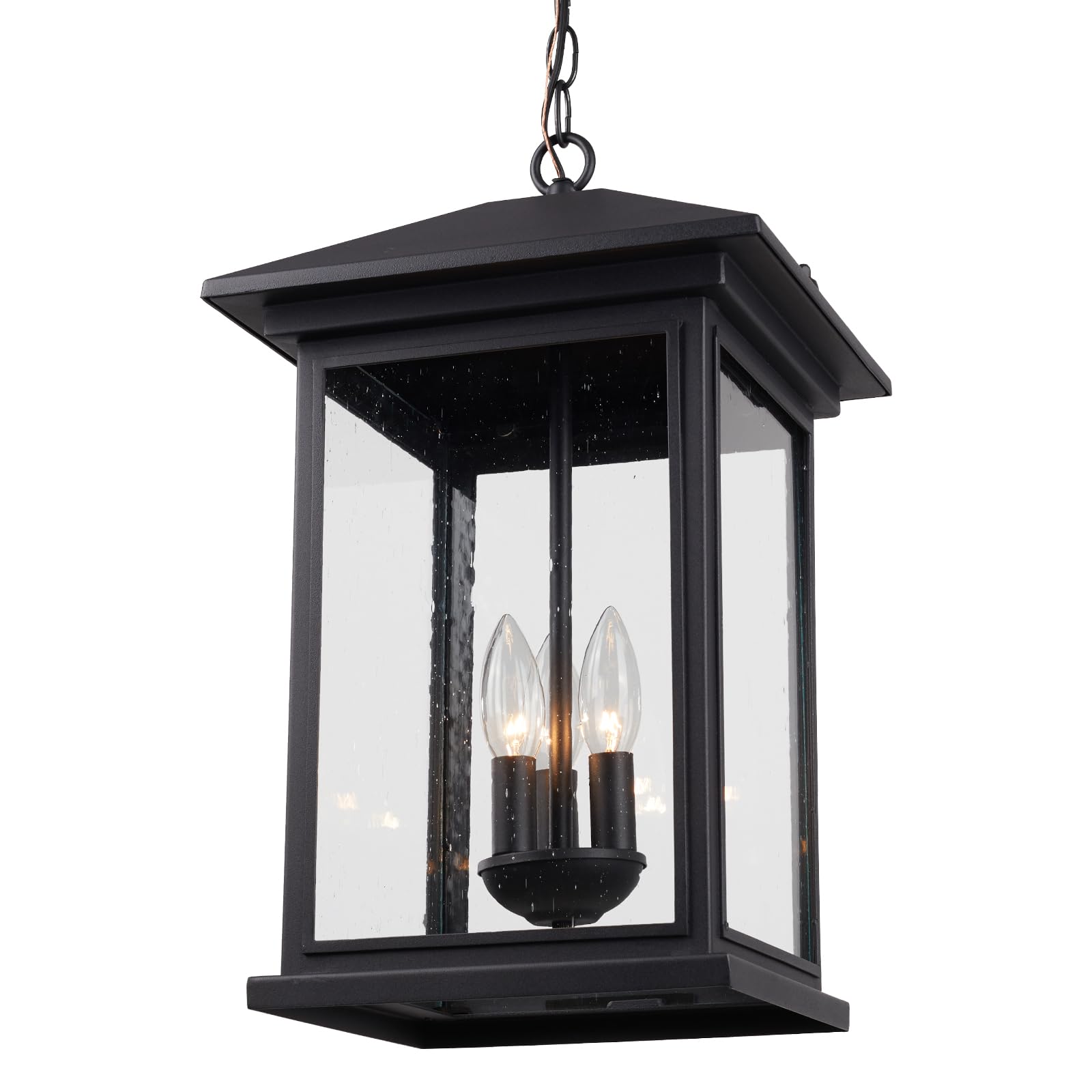 Treekee Large Outdoor Pendant Light, Modern Adjustable Hanging Lantern ...