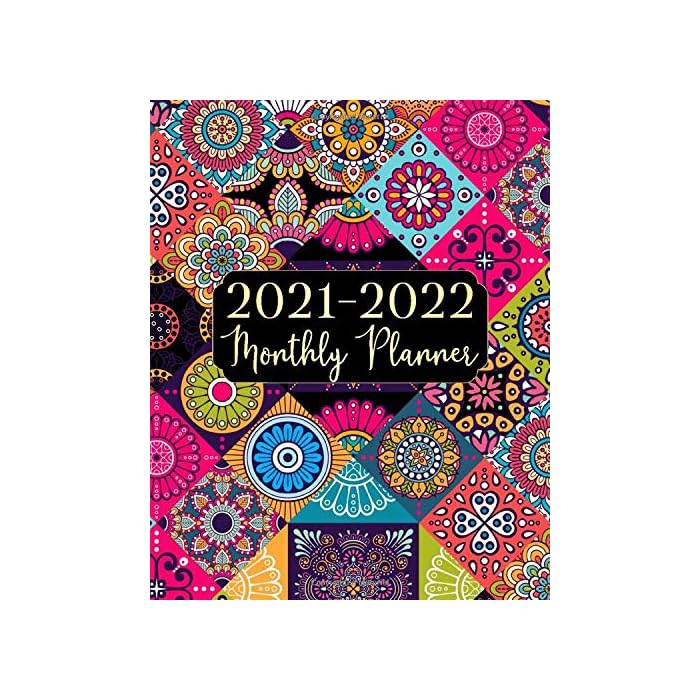 Buy 2021 2022 Monthly Planner Colorful Mandala 24 Months Calendar buy-2021-2022-monthly-planner-colorful-mandala-24-months-calendar