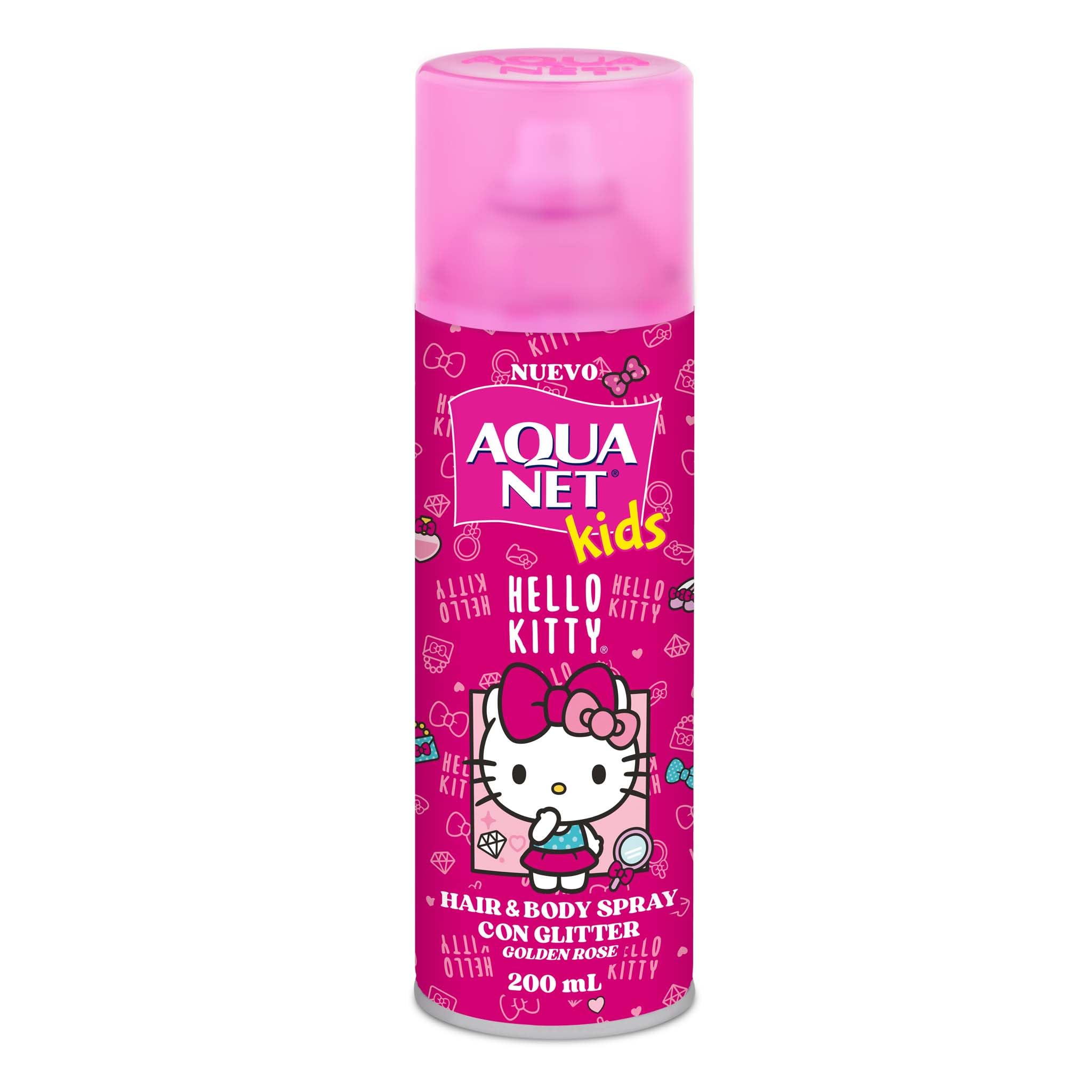 Aqua Net Body & Hair Spray con brillos Hello Kitty 200 ml : Amazon.com ...