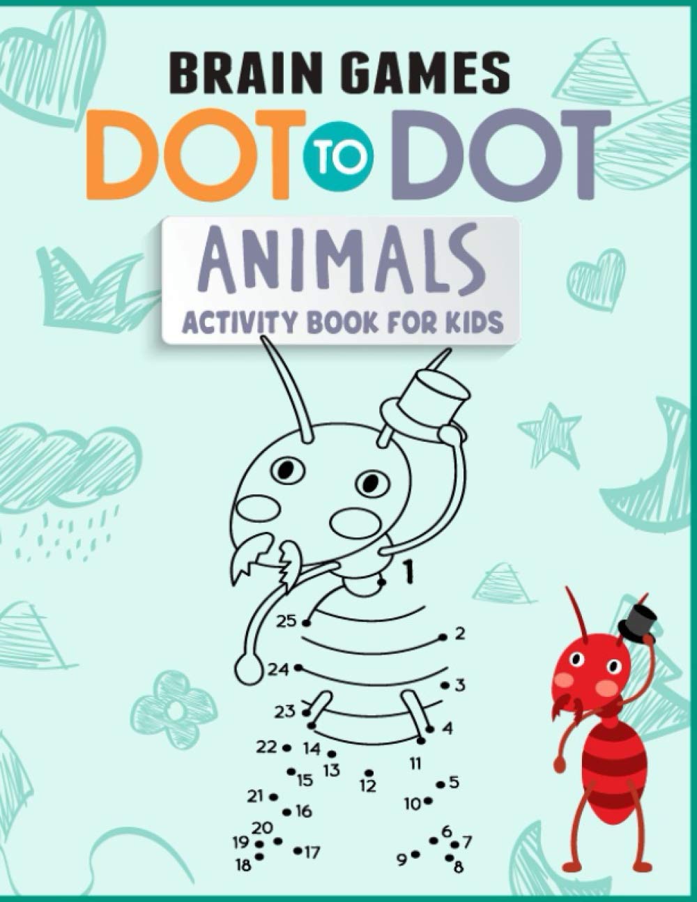 Buy Brain Games Dot to Dot Animals Activity Book For Kids: Zoo Animals ...
