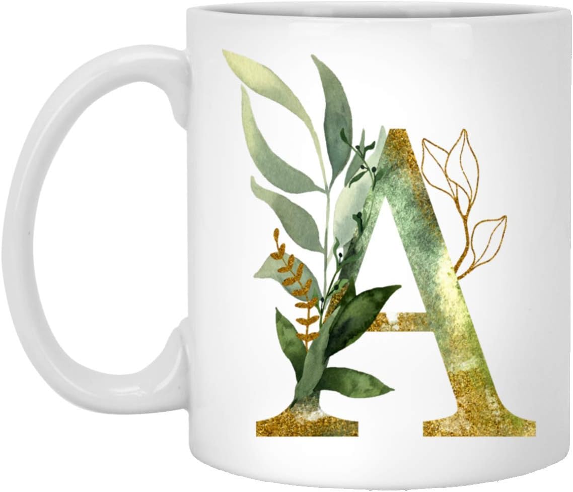Amazon.com: IRIDESCENT Alpha/A Graphic Letter A Coffee Mug - Alphabet ...