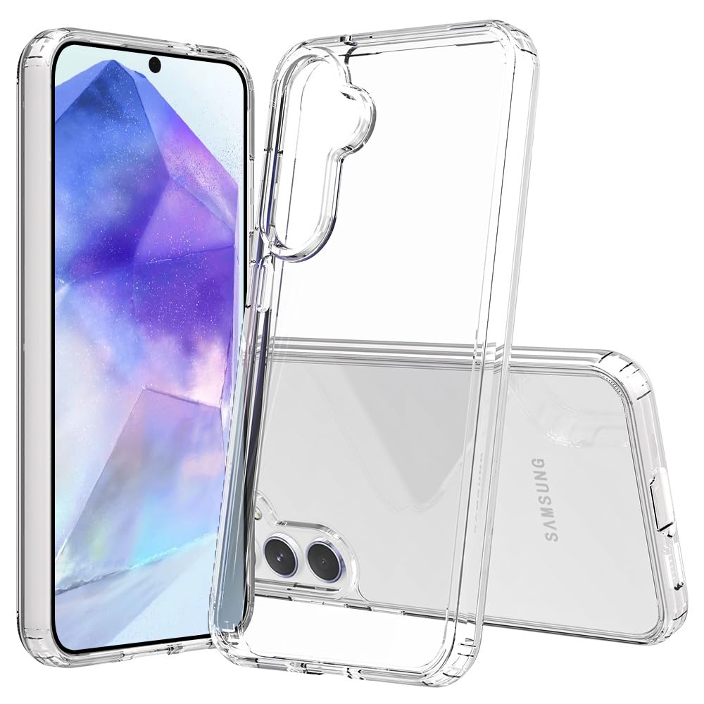 T Tersely Crystal Clear Case Cover for Samsung Galaxy A55 5G 2024, Hard ...