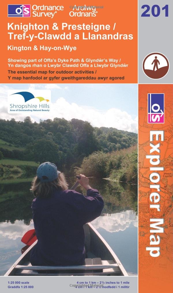 Knighton and Presteigne Tref-Y-Clawdd a Dyffryn Elan (Explorer Maps ...