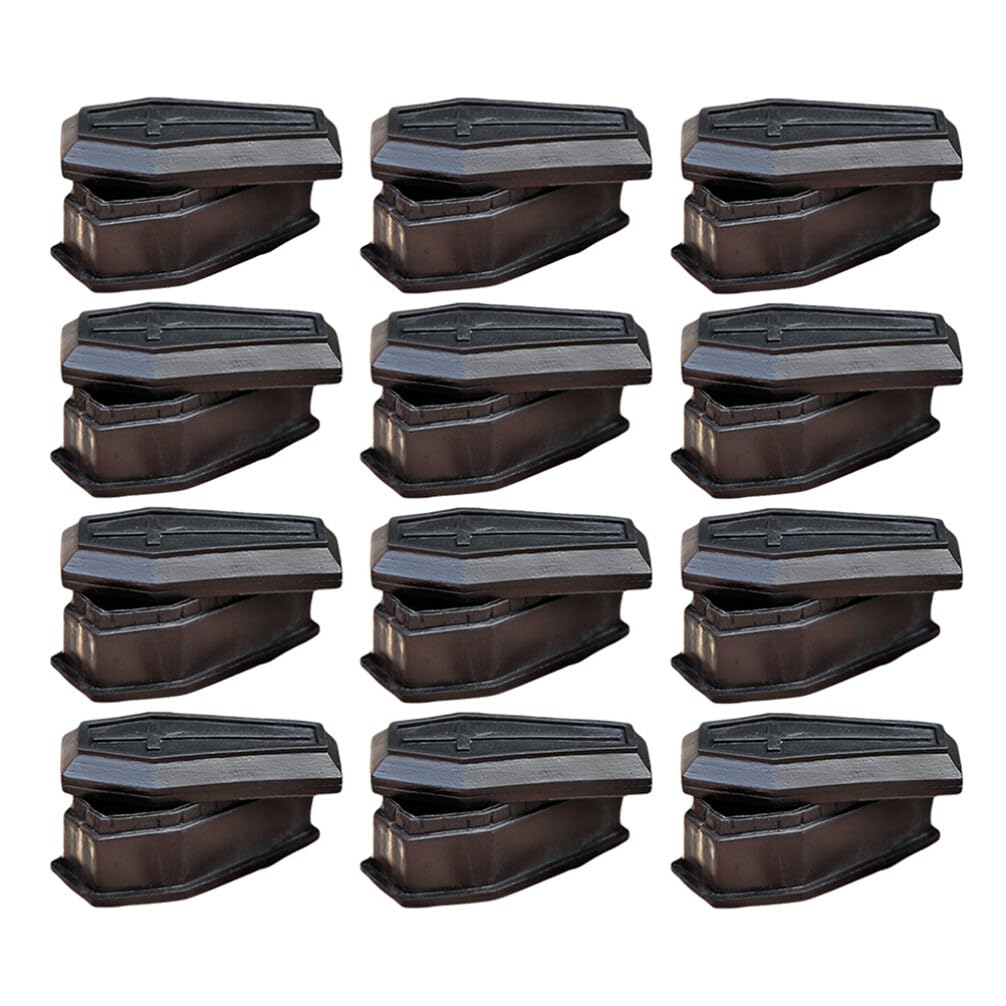 Amazon.com: MAGICLULU 12pcs Mini Black Coffin Box Halloween Small ...