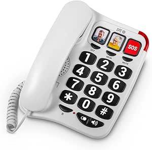SPC Comfort Numbers 2 – Festnetztelefon für Senioren mit großen Tasten, 3 Direktspeichern mit ...