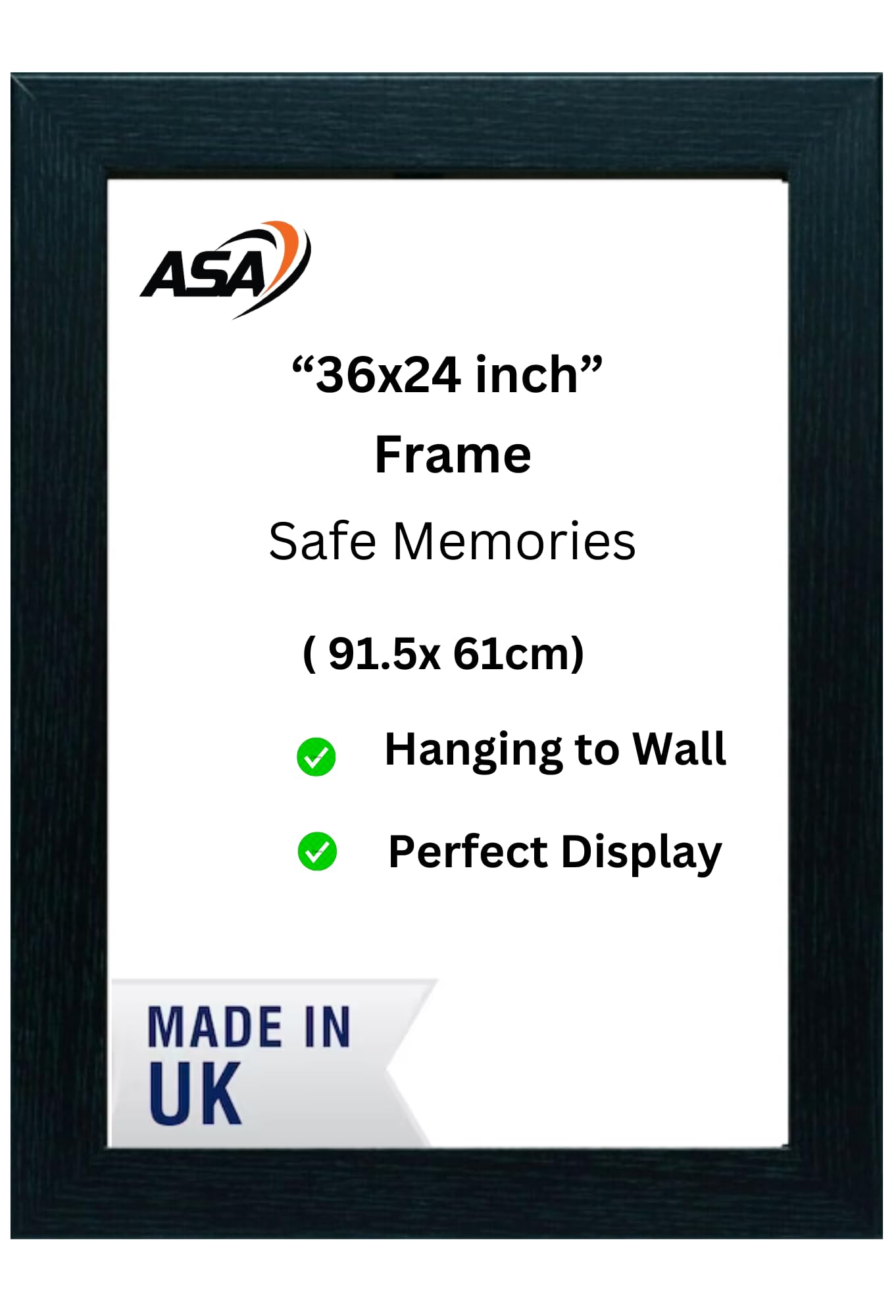 36 x 24 inch Photo Frame | 91.5 cm x 61 cm Wooden Poster Frame | Large ...