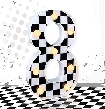 Amazon.com: MUNILAIL Racing Car Birthday Party Decoration LED Glowing ...