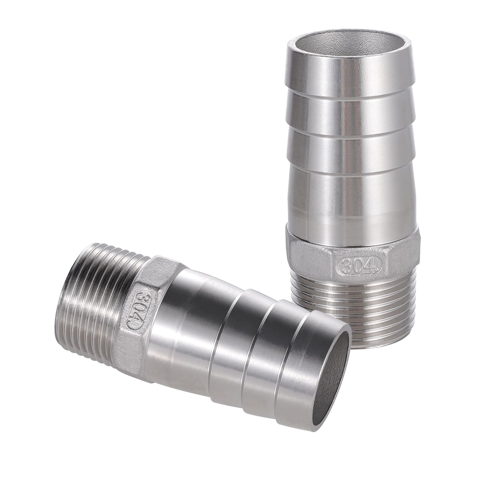 Amazon.com: 304 Stainless Steel Hose Barb Fitting 1-1/4" Hose Barb to 1 ...