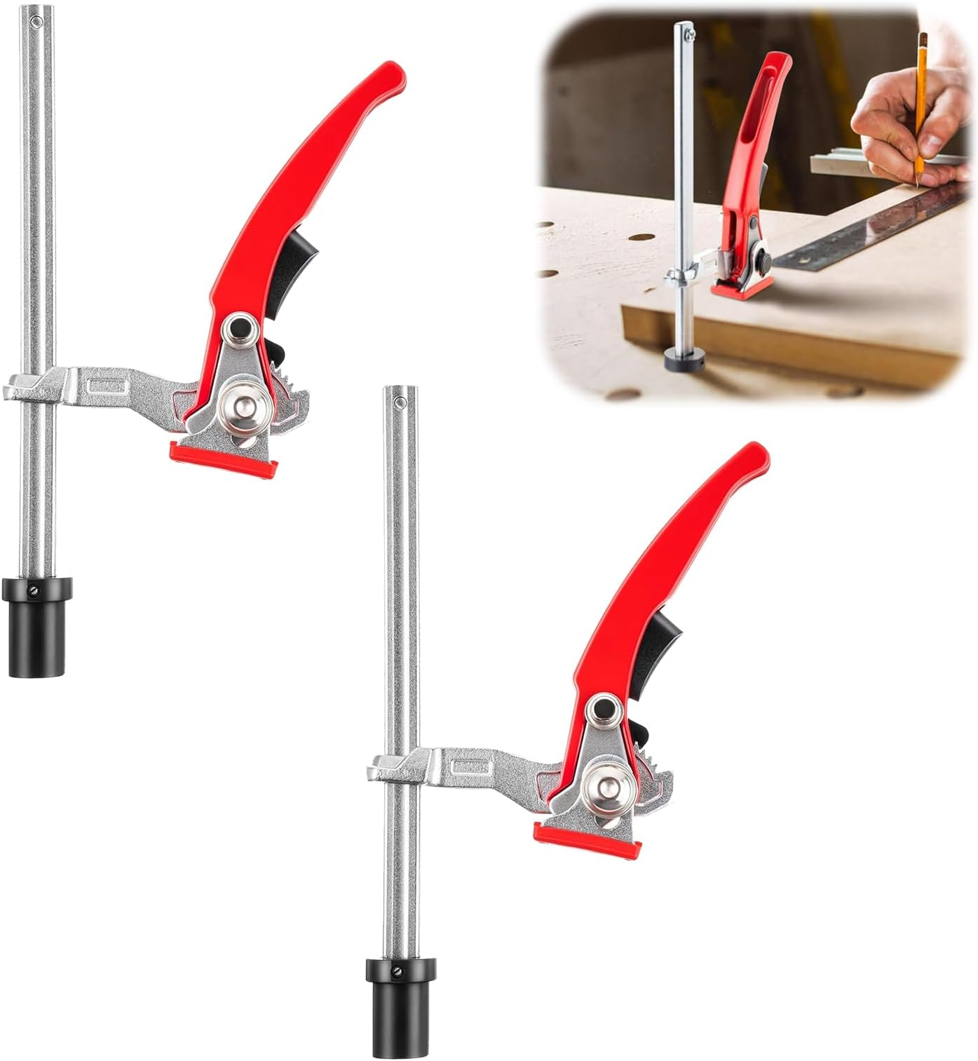 wolfcraft 2 Schnellspanner I 6176000 I Zum schnellen Fixieren von ...