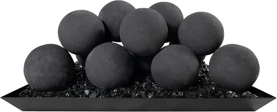 Amazon.com: Starfire Designs Ceramic Fire Balls | Use in Fireplace or ...