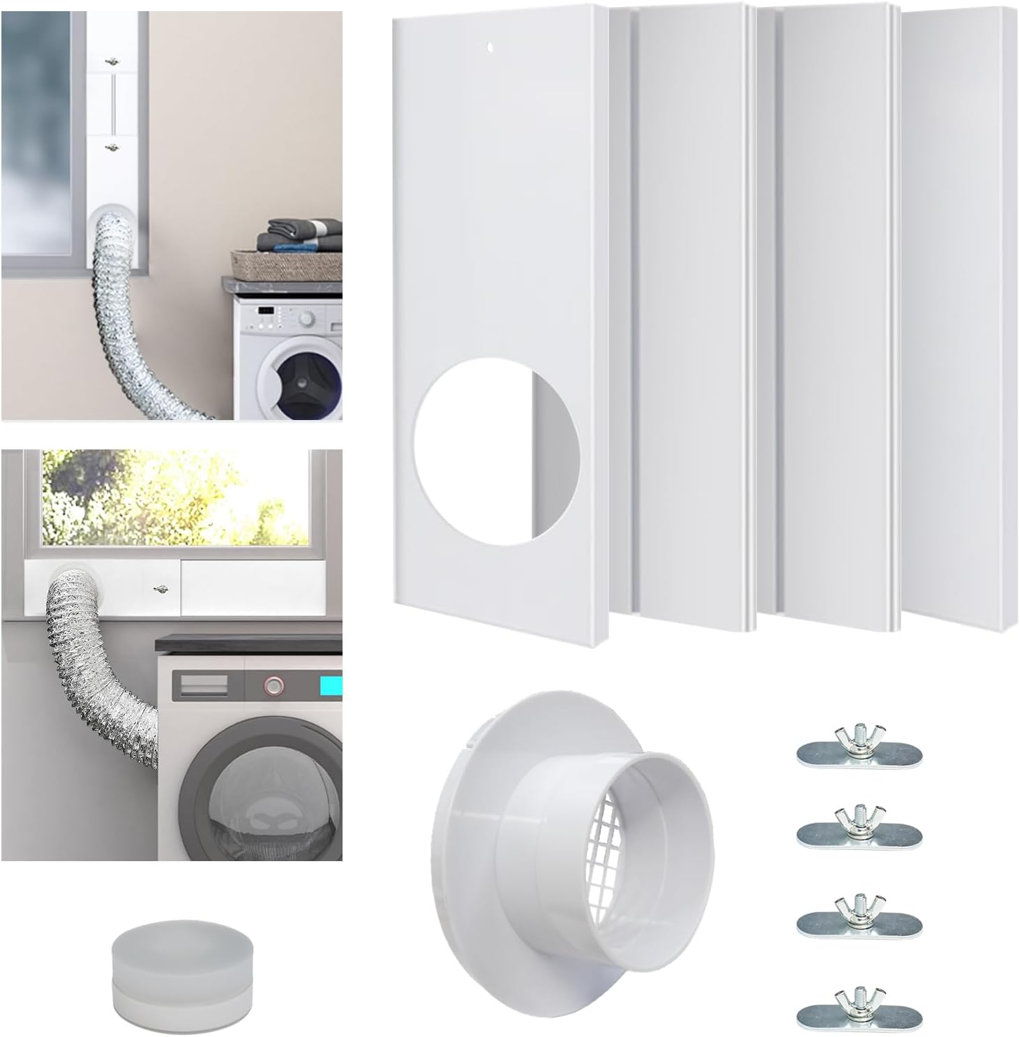 Amazon.com: Dryer Vent Window Kit for 4" Diameter Dryer Vent Hose ...