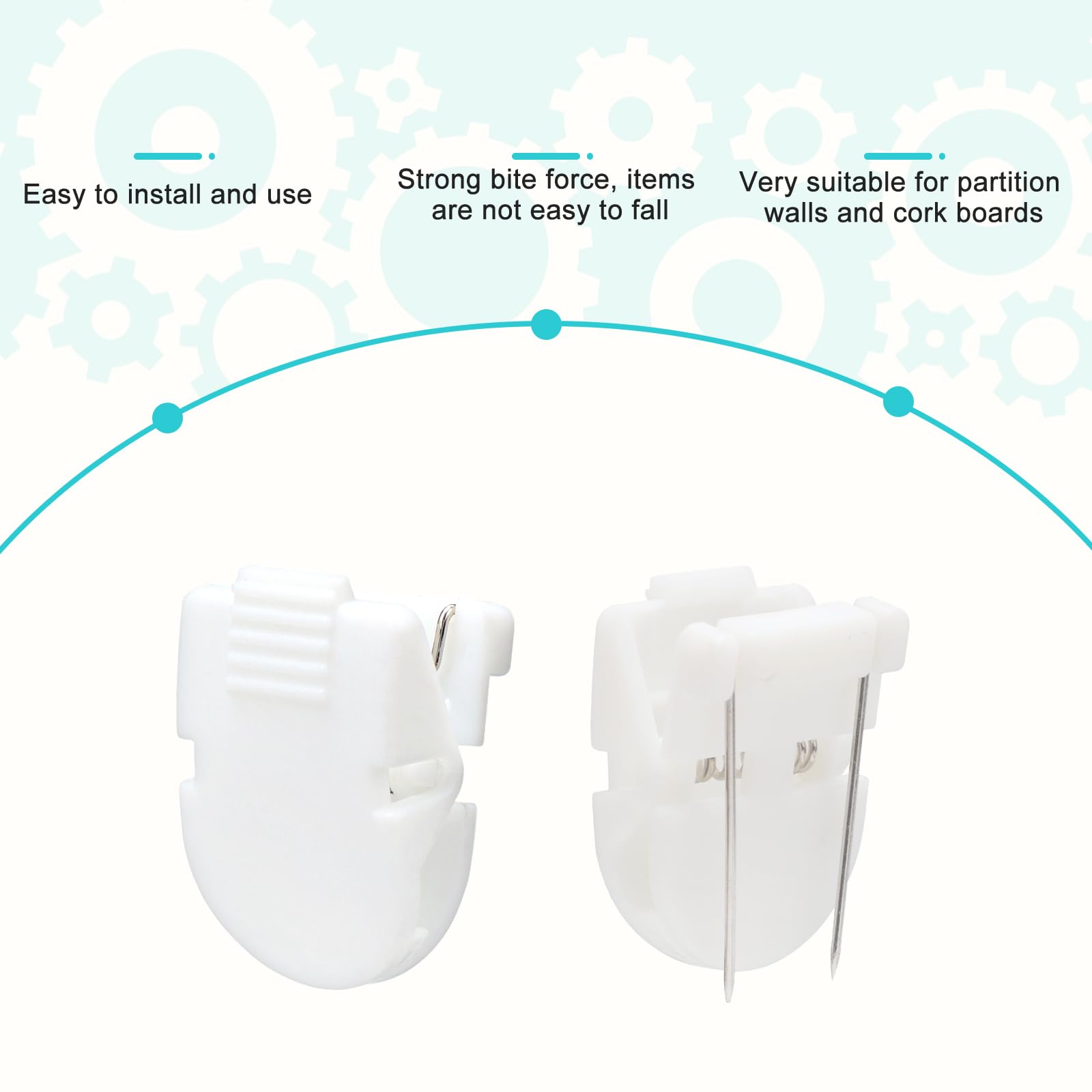 Snapklik.com : 12pcs Cubicle Clips, Plastic Cubicle Clips For Fabric ...