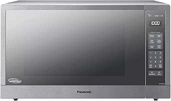 Amazon.com: Panasonic Microwave Oven, Stainless Steel Countertop/Built-In Cyclonic Wave with ...