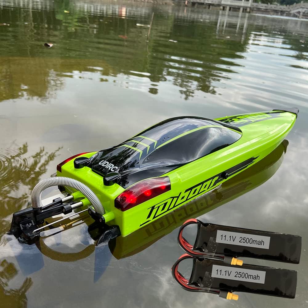 Amazon.com: Ssccgym UDI R/C UDI018 Large RC Speed Boat 2.4G 4WD 40-45km ...
