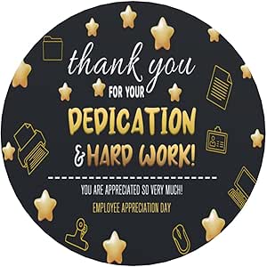 Amazon.com: Employee Appreciation Day Dedication Hard Work Refrigerator ...