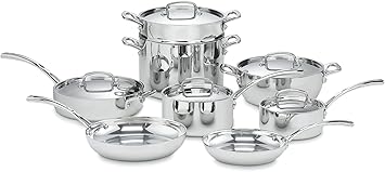 Amazon.com: Cuisinart FCT-13 13-Piece Cookware Set French Classic Tri ...
