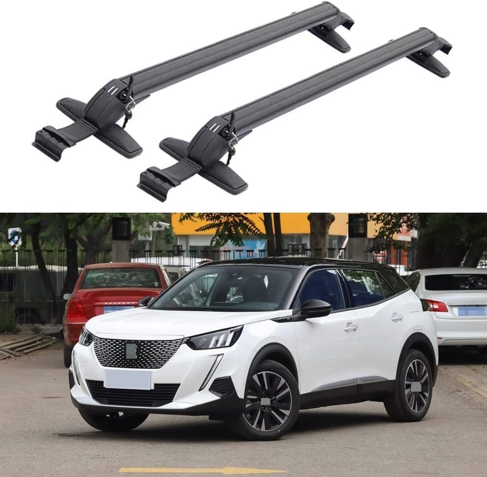 Car Rails Roof Bars for Peugeot E2008 2022+, Aluminium Cross Bar Rail ...