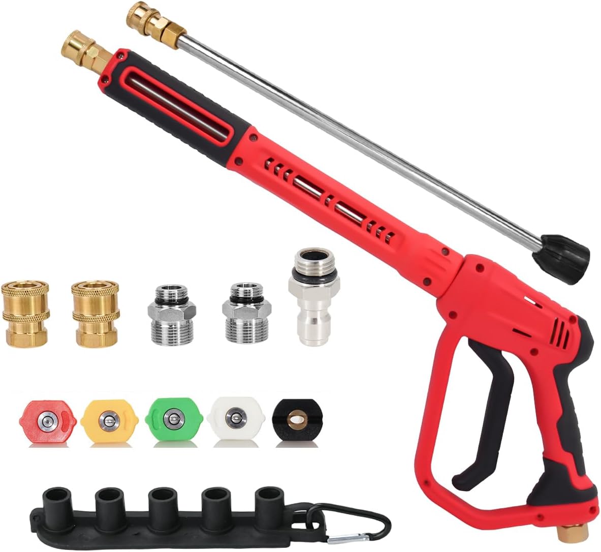 Amazon.com: Brass Power Washer Gun and Hose Kit, Pressure Washer Gun ...