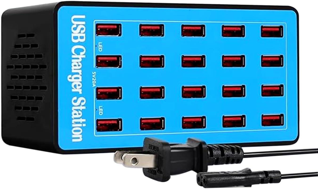 Amazon.com: 24-Port 100 watt (20 A) Charging Station for Multiple ...