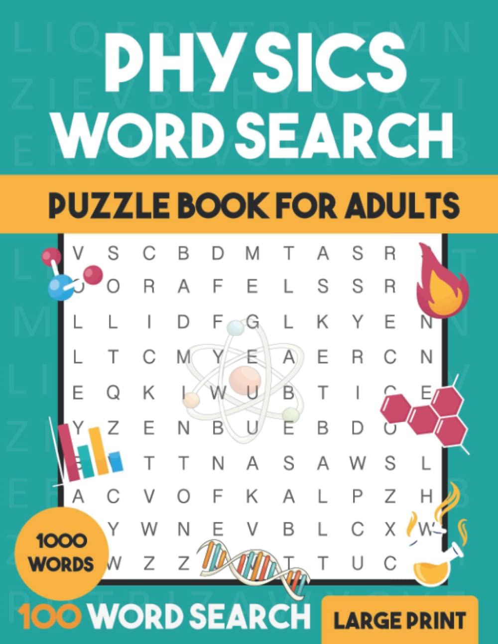 Physics Word Search Puzzle Book For Adults: Science Word Wordsearches ...