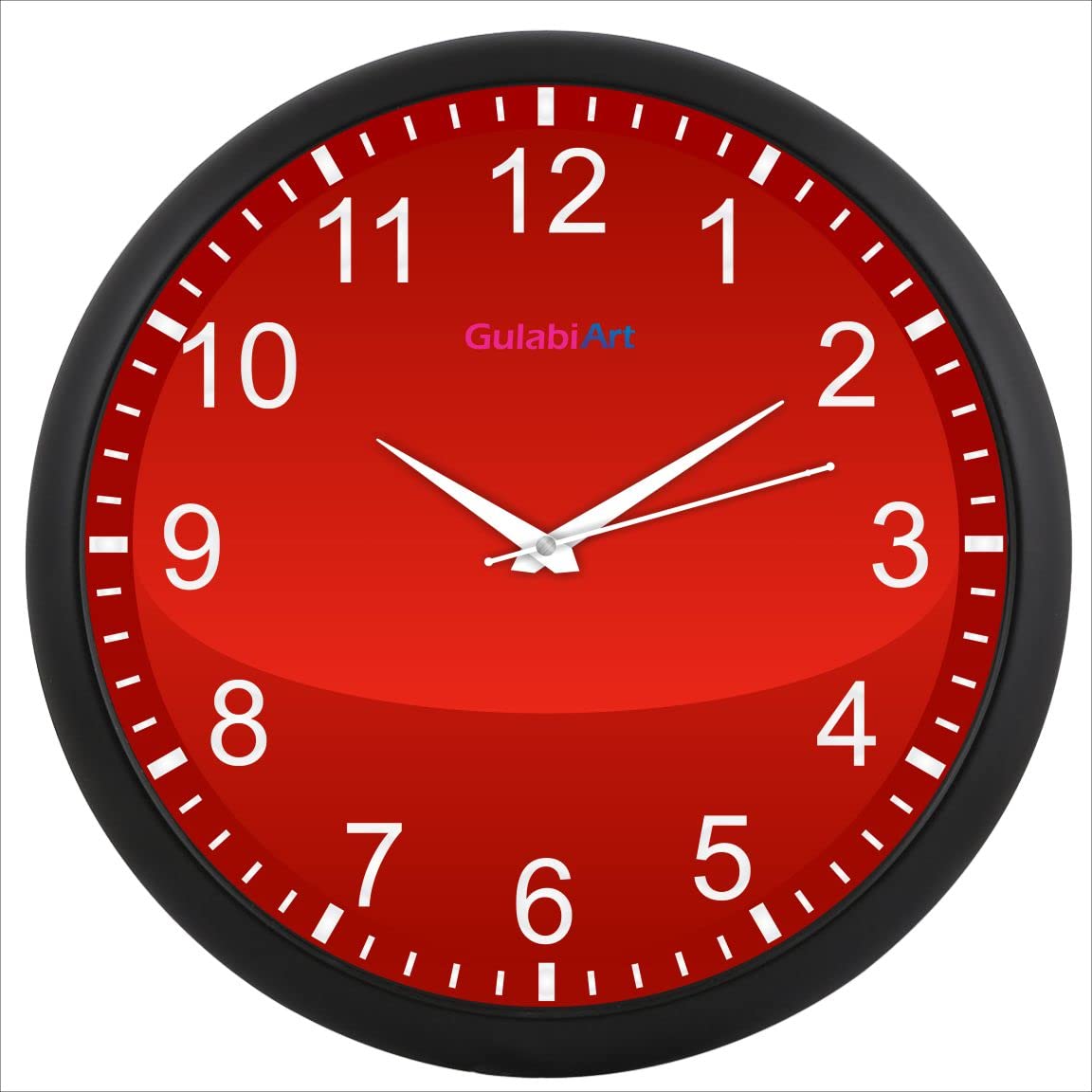 Buy GULABIART Plastic Round Decor Diwar Ghadi Wall Hanging Analog Clock ...