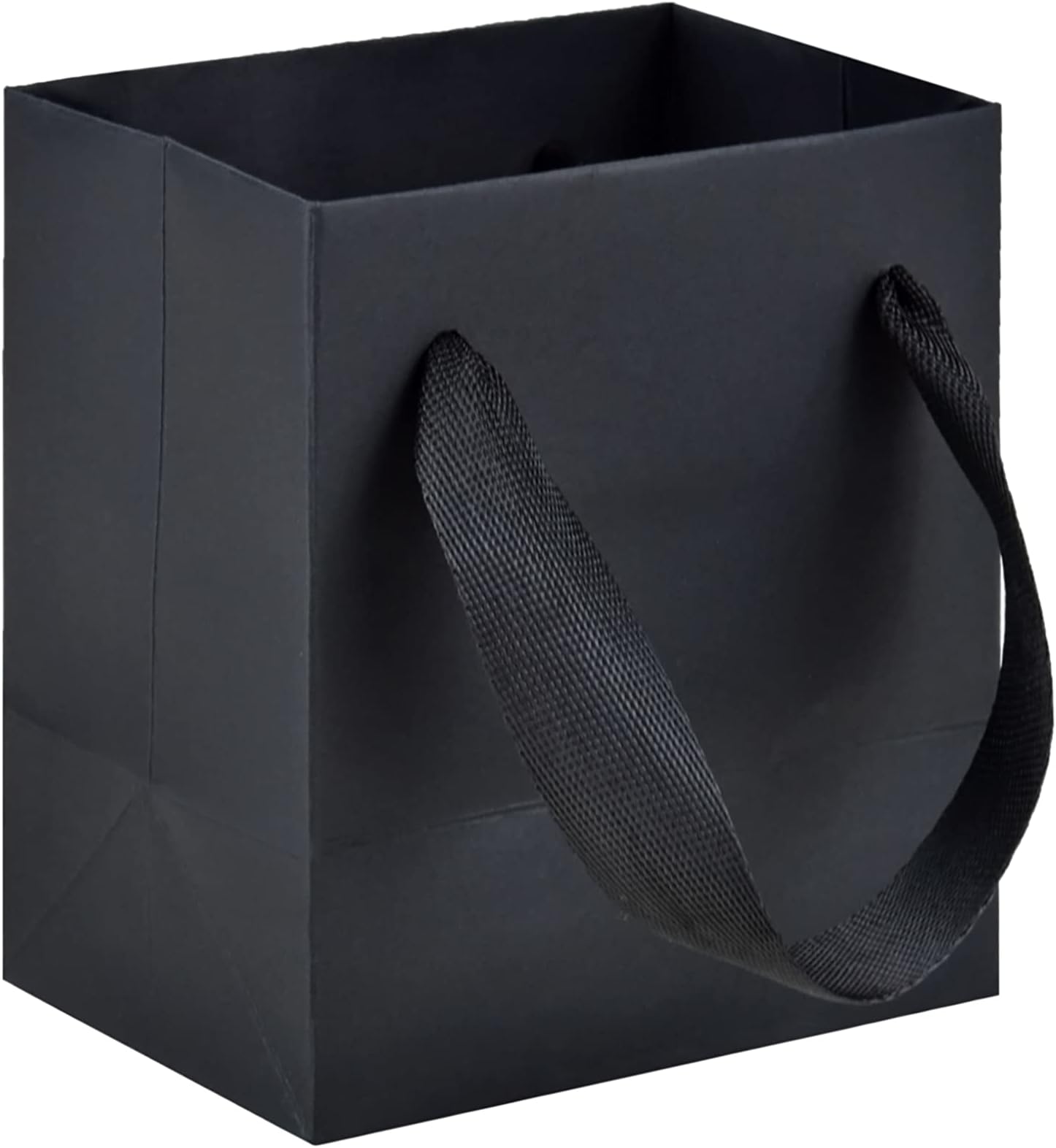 Amazon.com: HUAPRINT Black Paper Bags,Matte Black Gift Bags,Extra Small ...